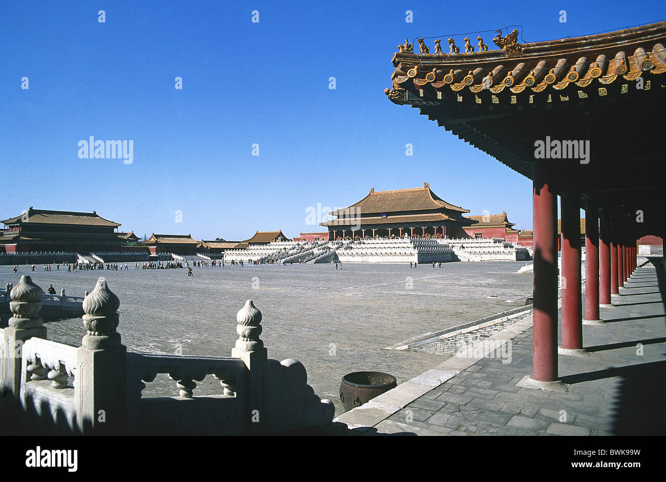 China Asia Beijing Peking forbidden town city place space building ...