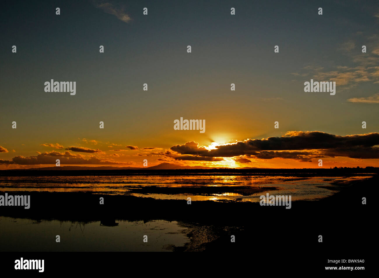 Sacramento-San Joaquin River Delta Sunset Stock Photo - Alamy