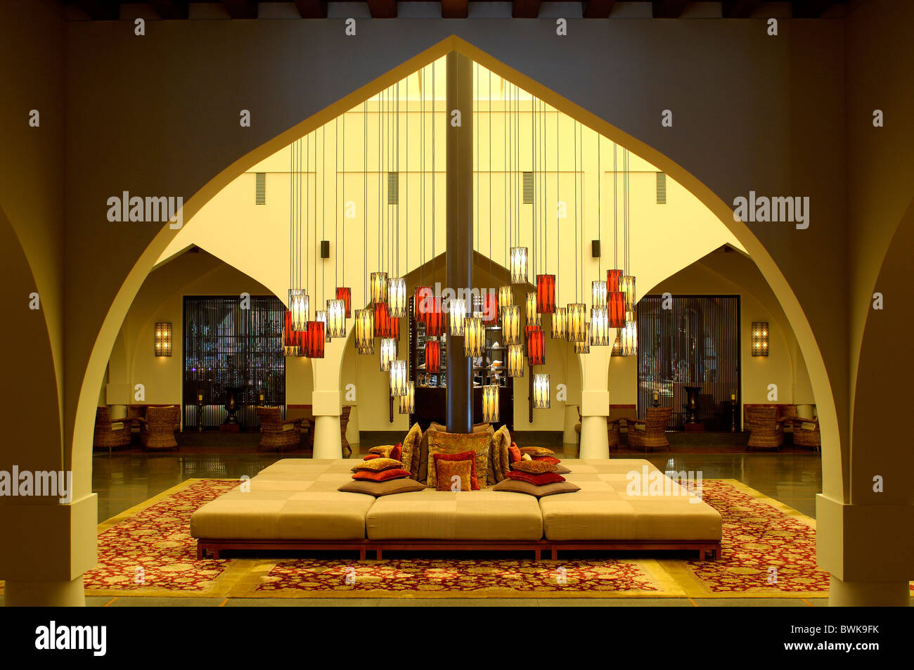 lobby Chedi hotel Muscat Maskat Oman Arabian peninsula East tourism ...