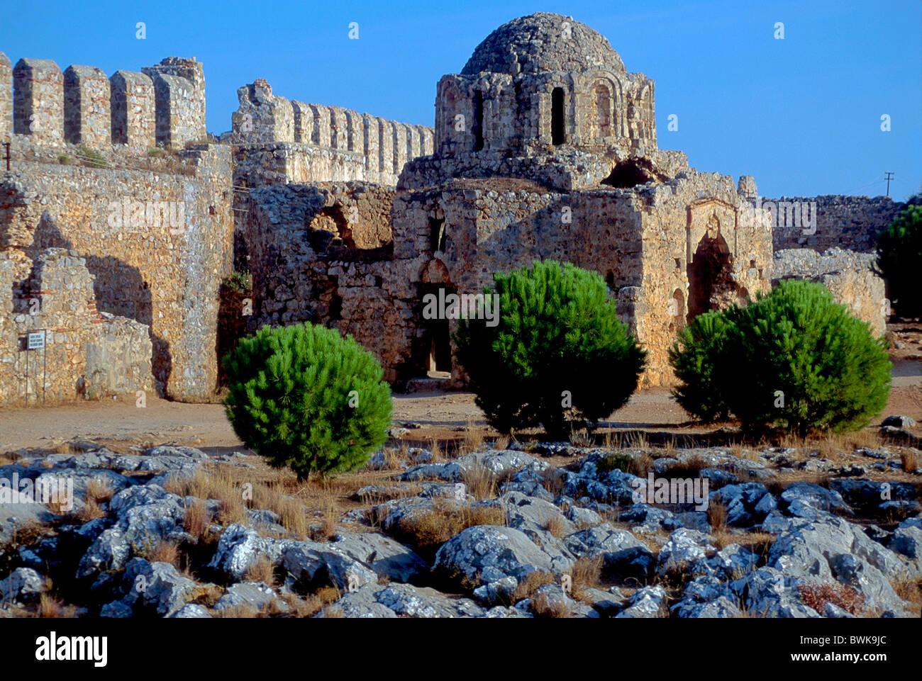 Turkey Middle East Alanya sultan Suleyman Alanya fortress Seljuk castle ...