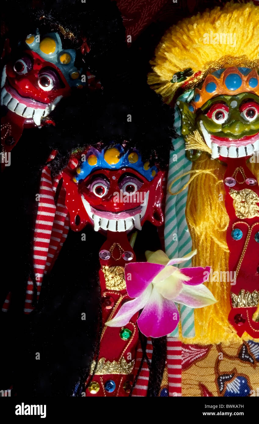 Asia Indonesia Bali small little Sunda islands masks paints tradition ...