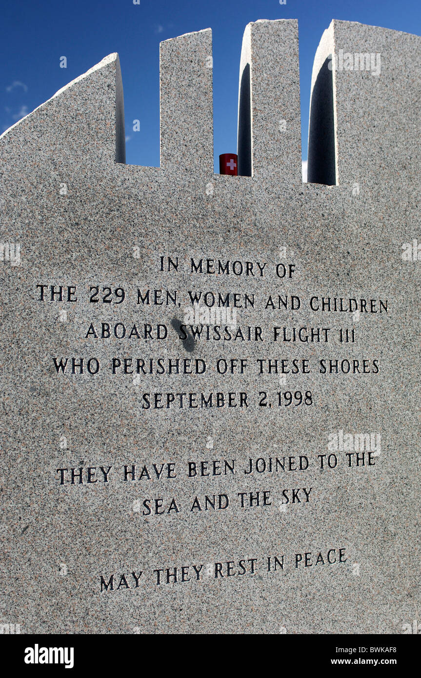 Swissair Flight 111 Memorial Bayswater memorial Halifax disaster ...