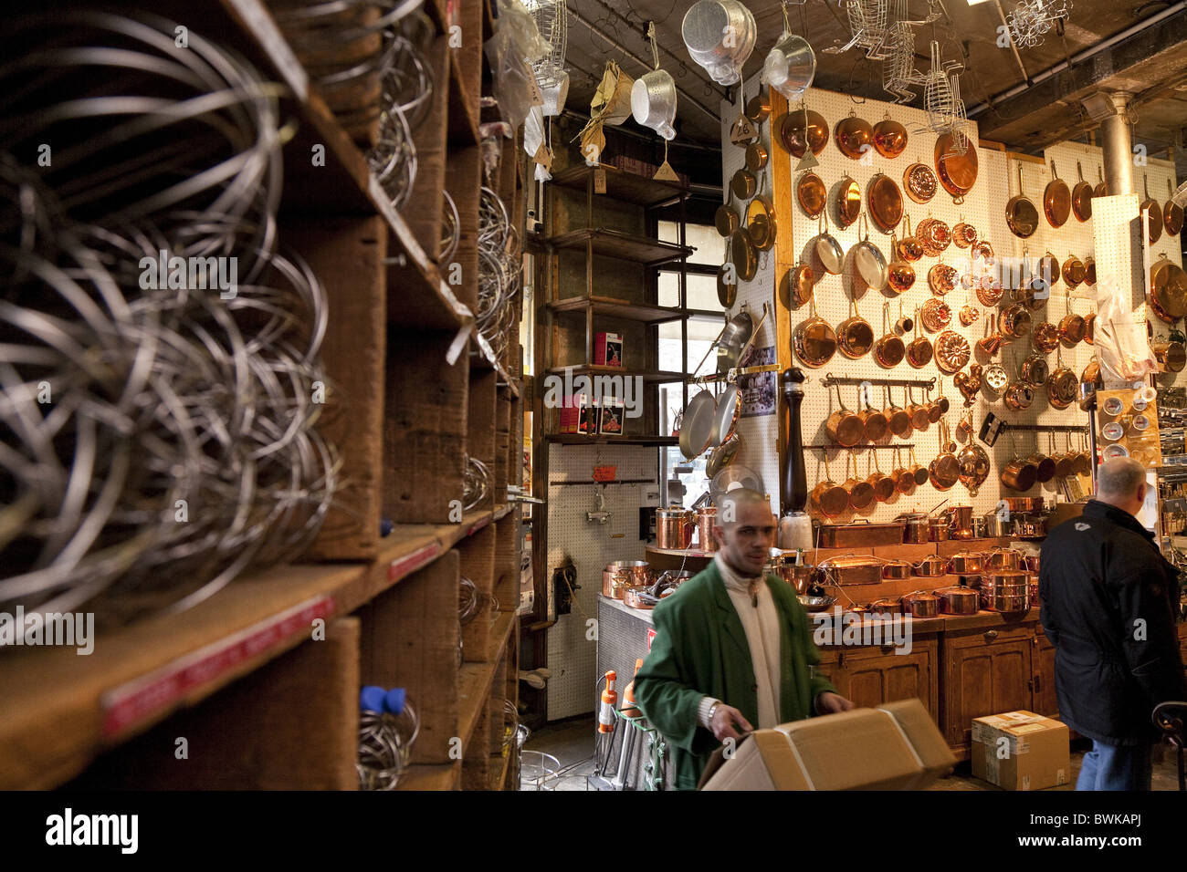 Dehillerin, people at famous shop for kitchen equipment, Paris, France ...