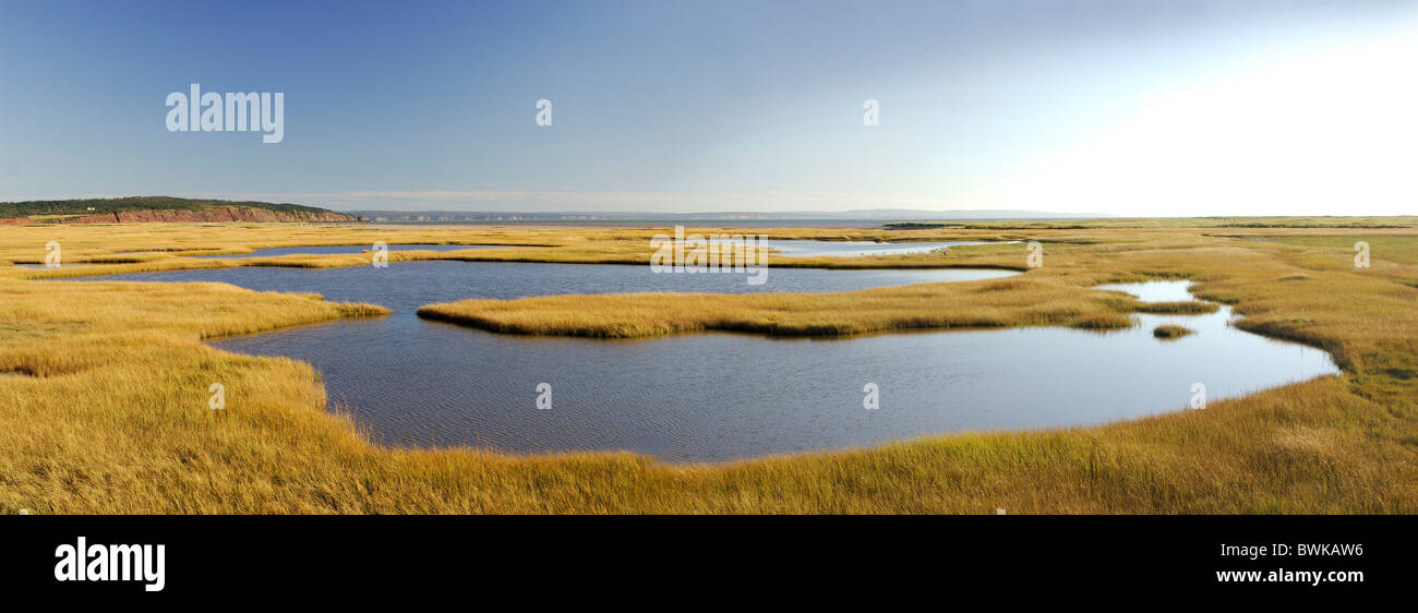 scenery landscape tides coast sea marsh march bay mud flats nature ...
