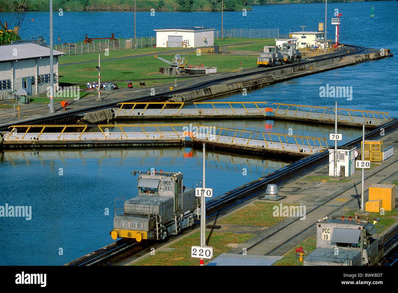 Panama Canal industry Stock Photo - Alamy