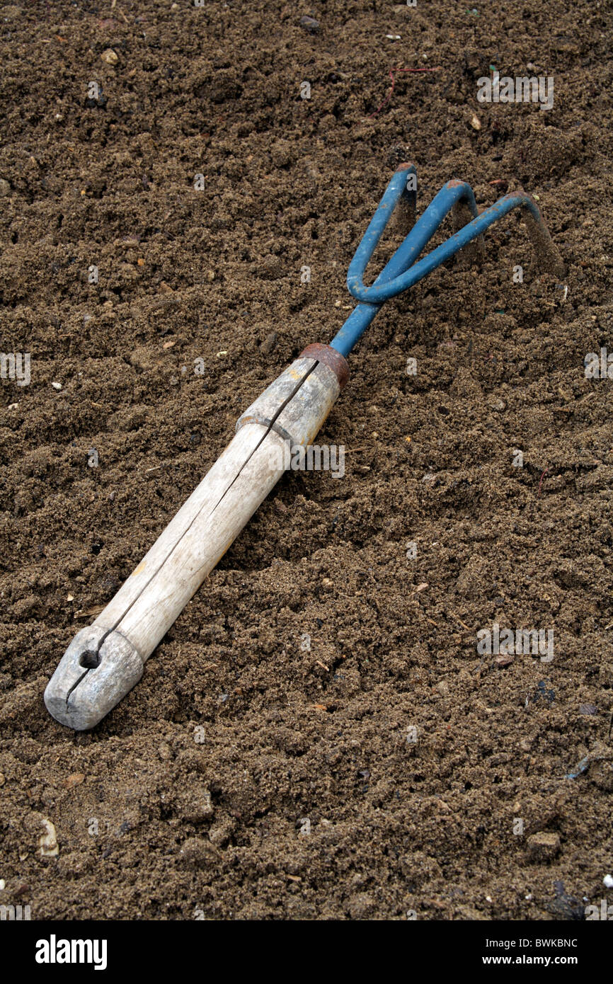 rake hand rake rake tools gardener garden work garden earth Stock Photo ...