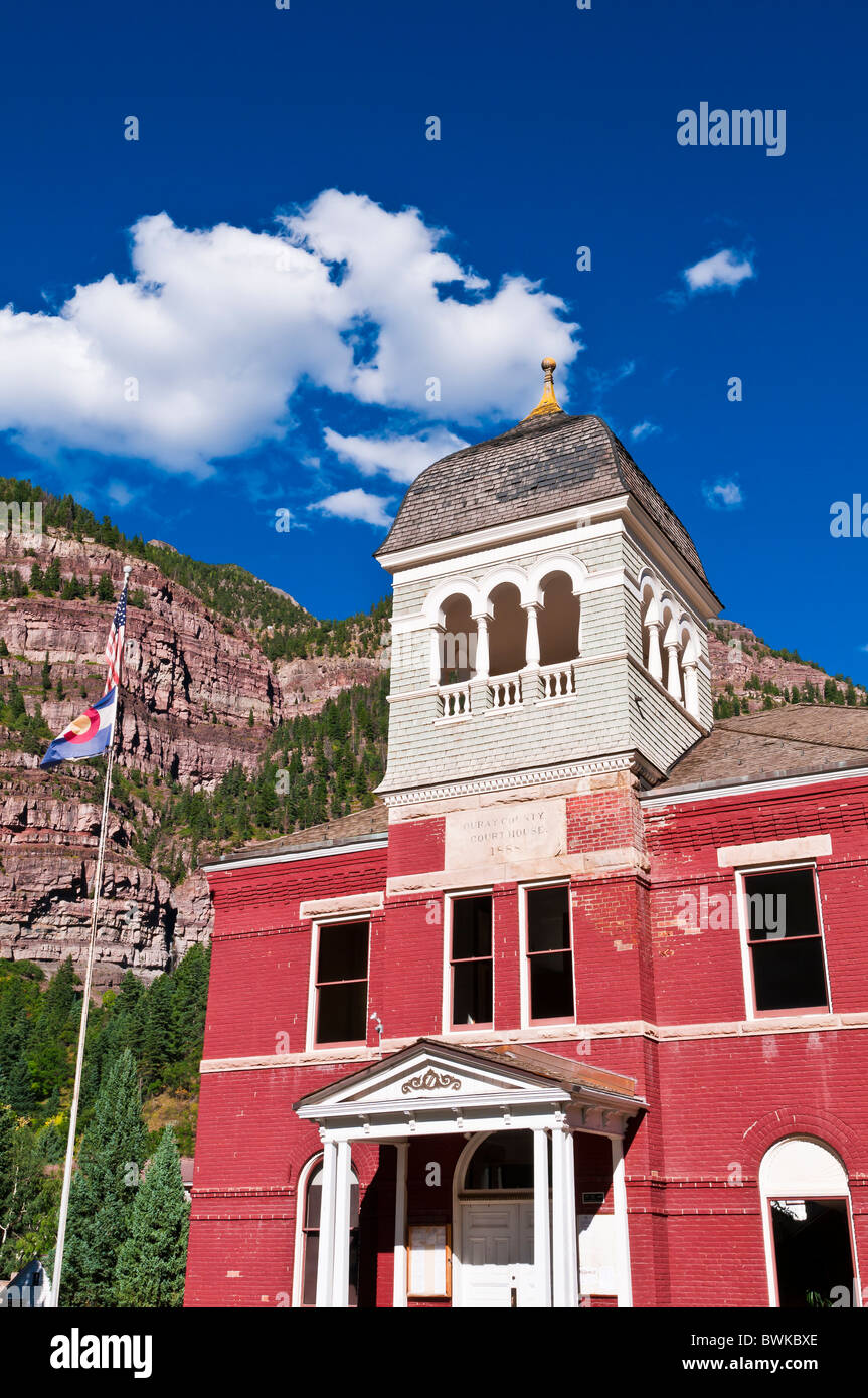 The historic Ouray County Court House, Ouray, Colorado Stock Photo - Alamy