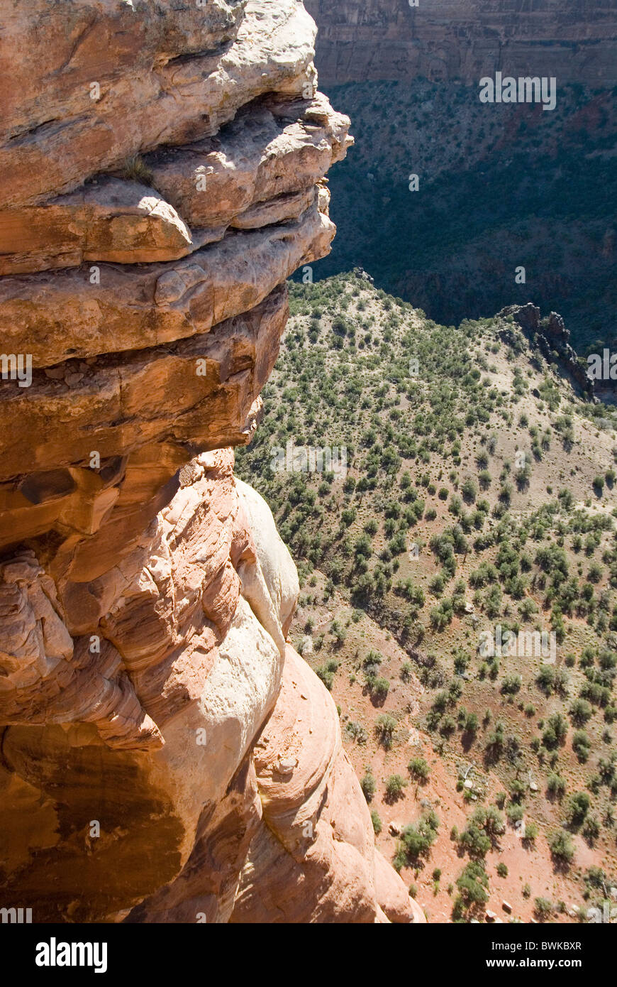 scenery rock cliff erosion valley mountains plateau gulch Colorado ...