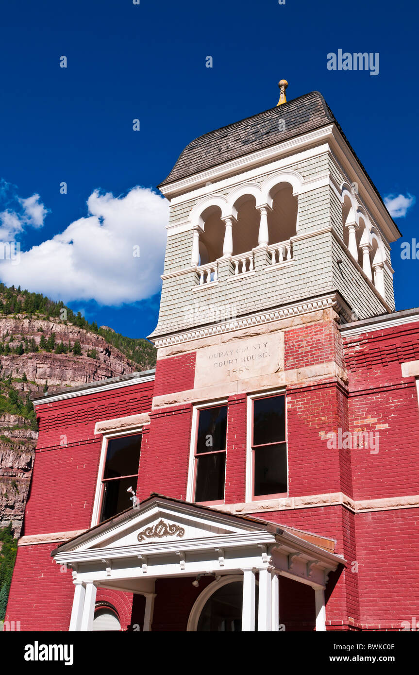 The historic Ouray County Court House, Ouray, Colorado Stock Photo - Alamy