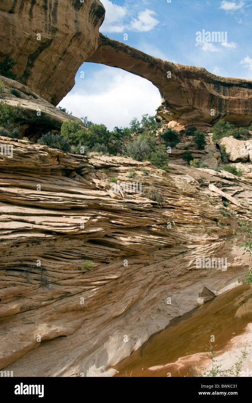 scenery landscape cliff bridge hole erosion stone bridge stone arch ...