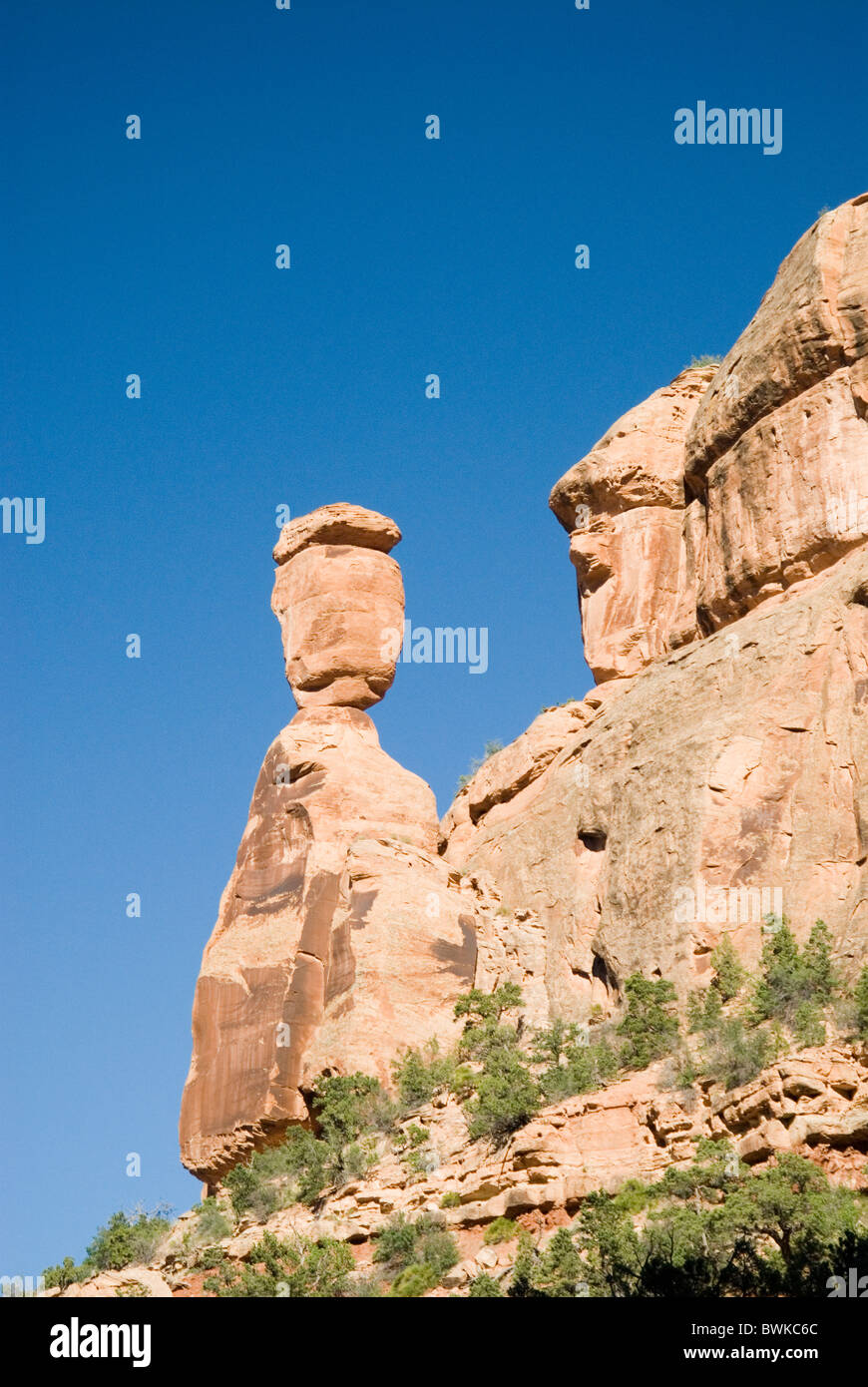 Balanced rock rock erosion Colorado national monument Fruita USA ...