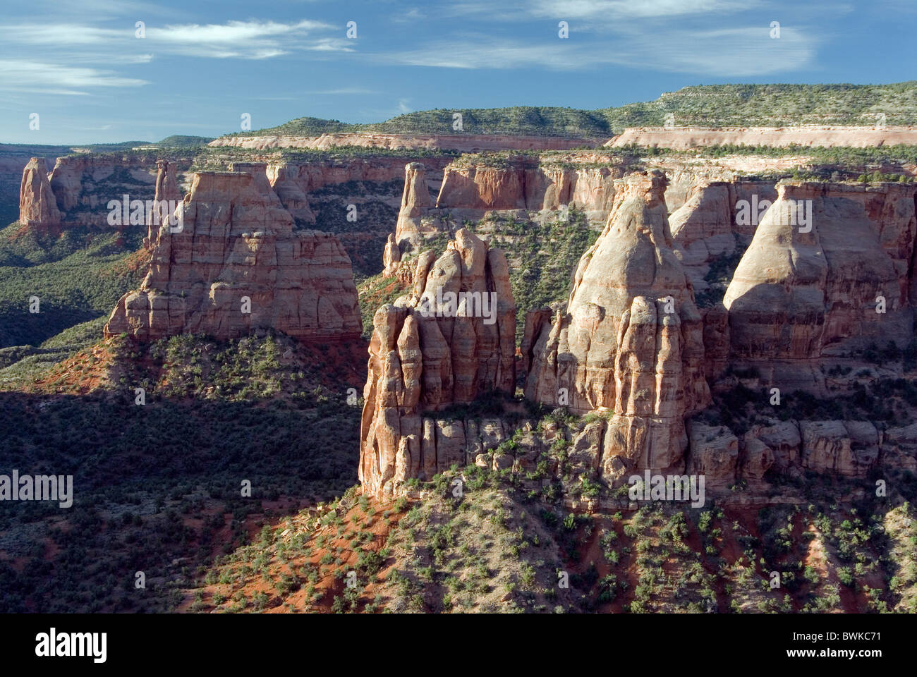 scenery landscape rock erosion monument canyon Colorado national ...