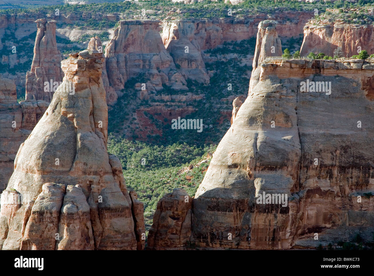 scenery landscape rock erosion monument canyon Colorado national ...