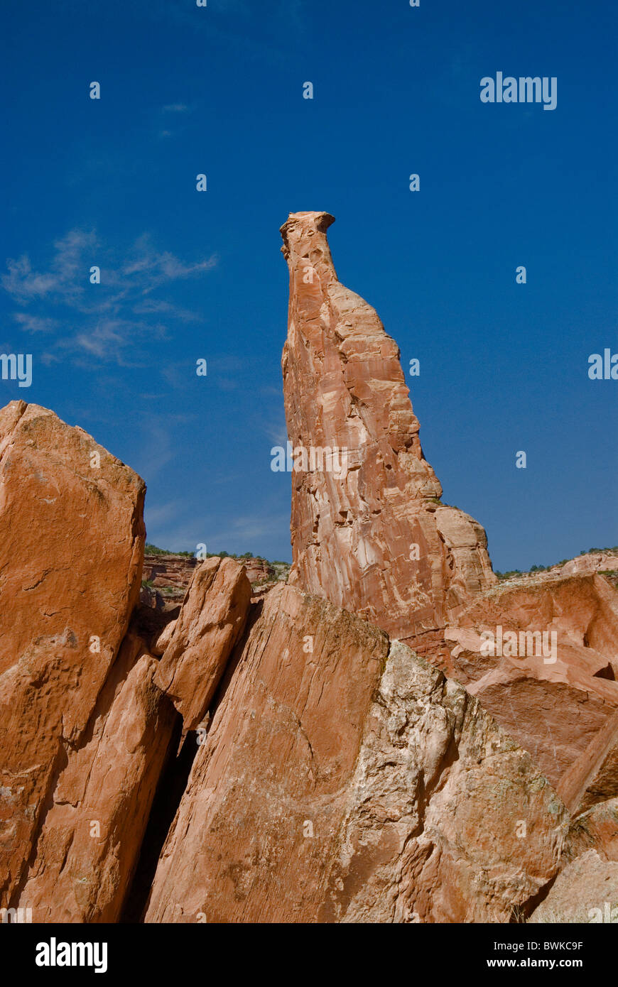 scenery landscape cliff needle crag cliff pyramid erosion rock Colorado ...