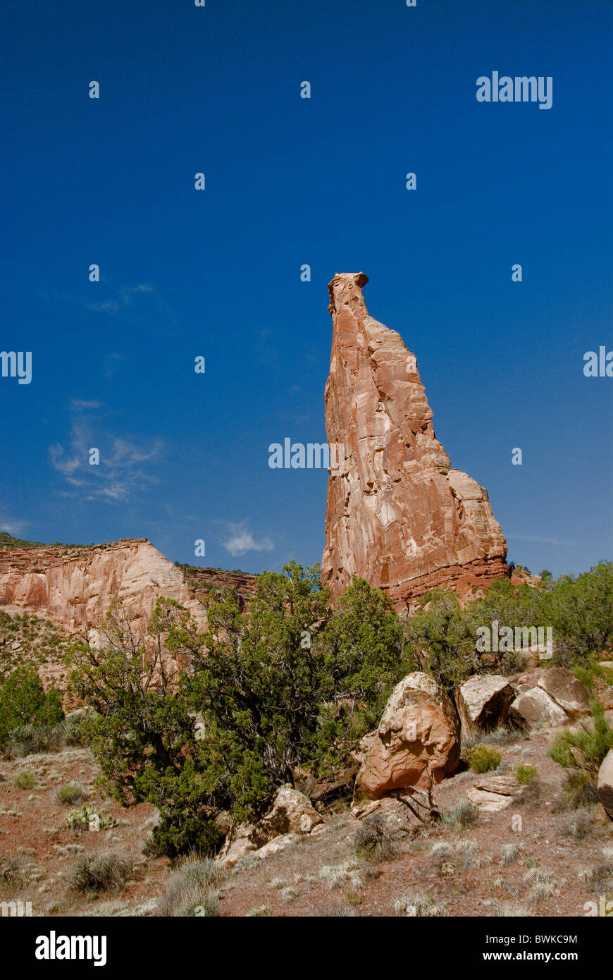 scenery landscape cliff needle crag cliff pyramid erosion rock Colorado ...