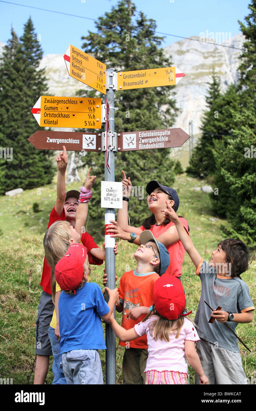 children team child team pupil signpost signs footpath footpaths ...