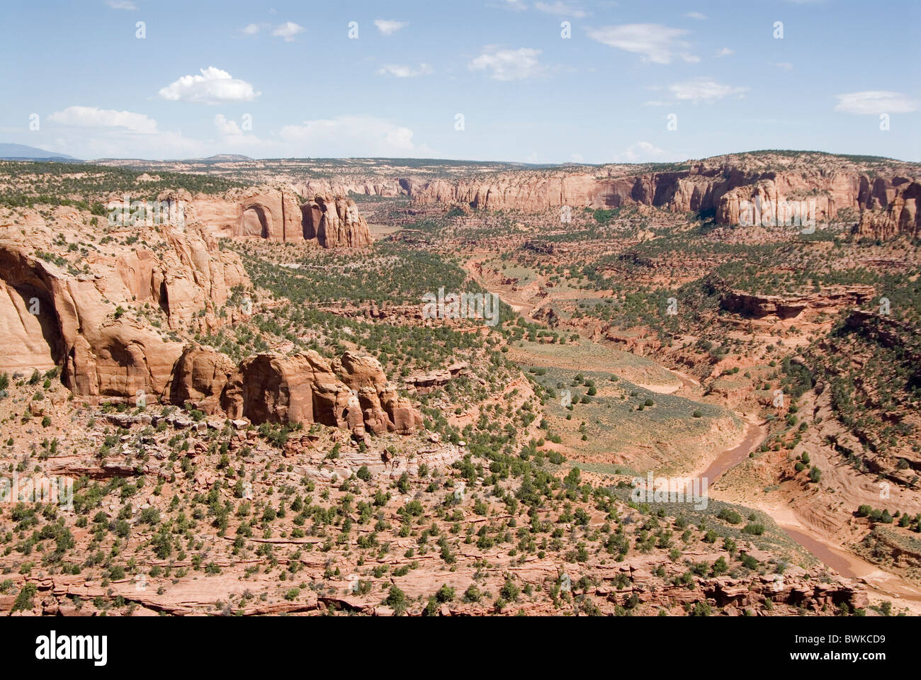 scenery landscape plateau desert gulch river valley Navajo national ...