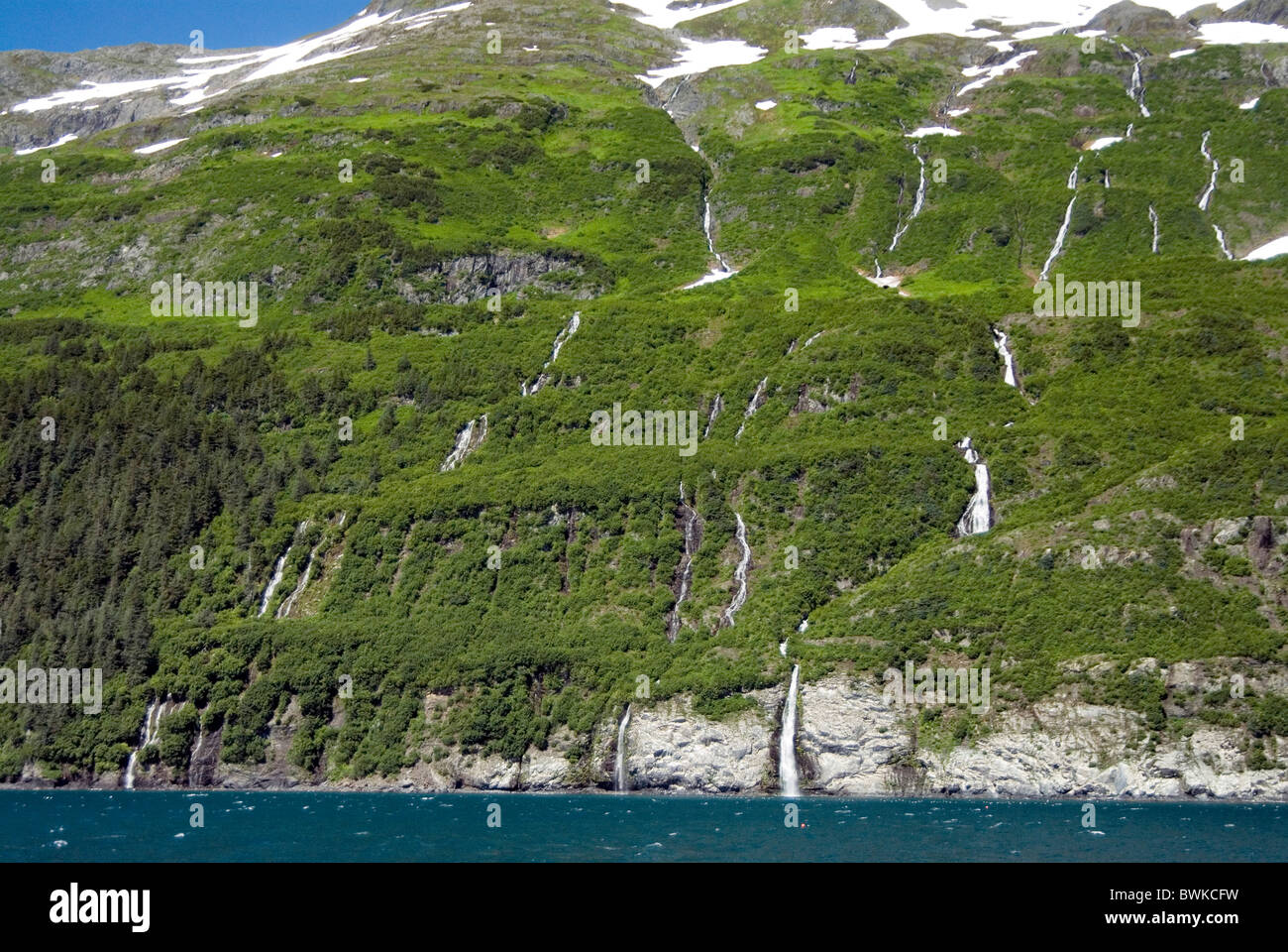 waterfall waterfalls mountain slope slope mountain mountains scenery ...