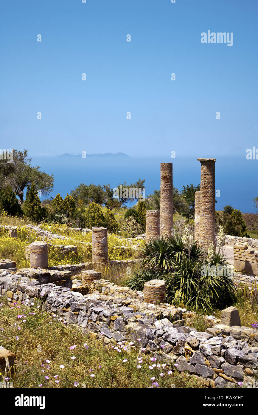 Archeological park, Tindari, Sicily, Italy Stock Photo - Alamy