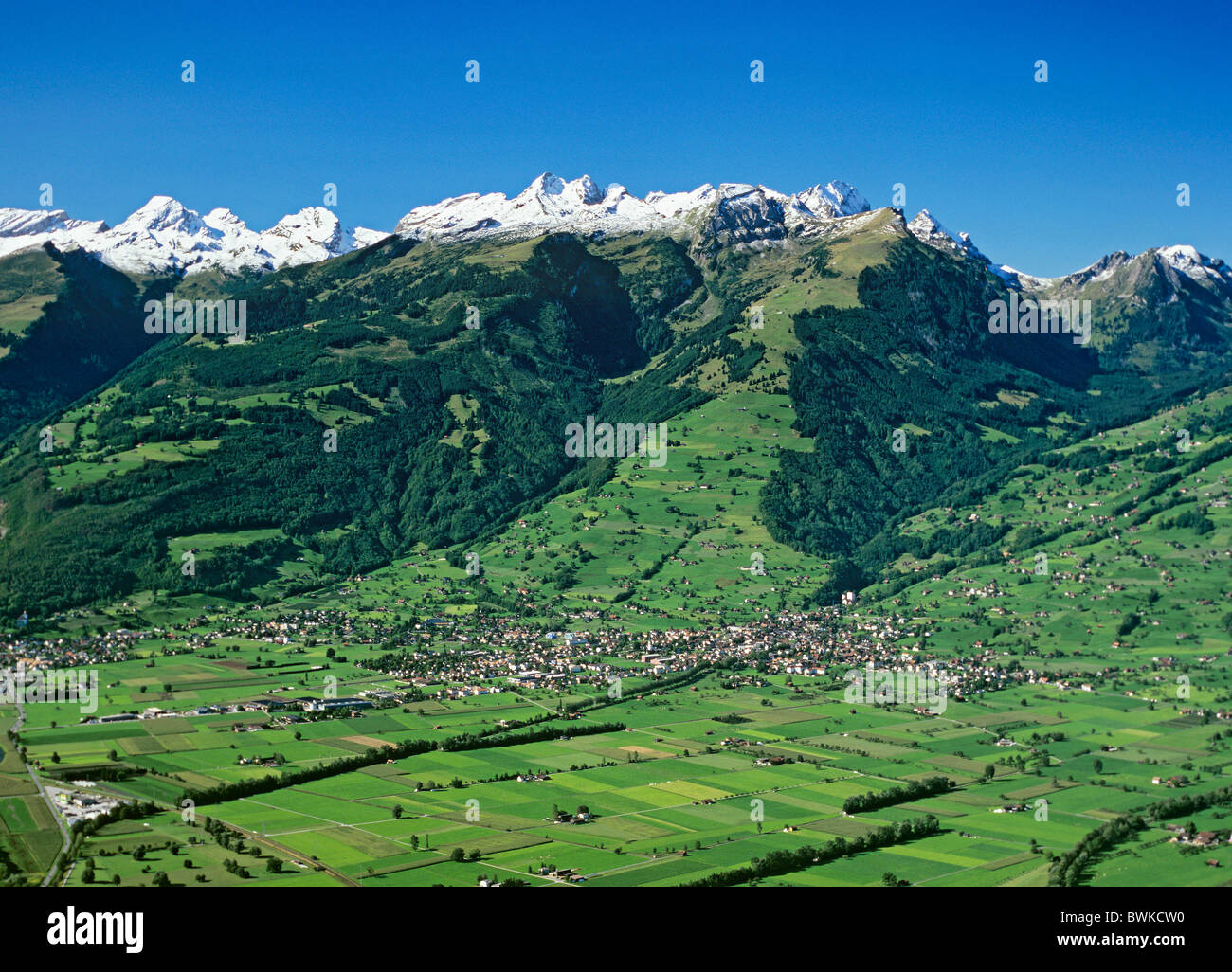 Switzerland Europe canton St Gallen grave village scenery landscape ...