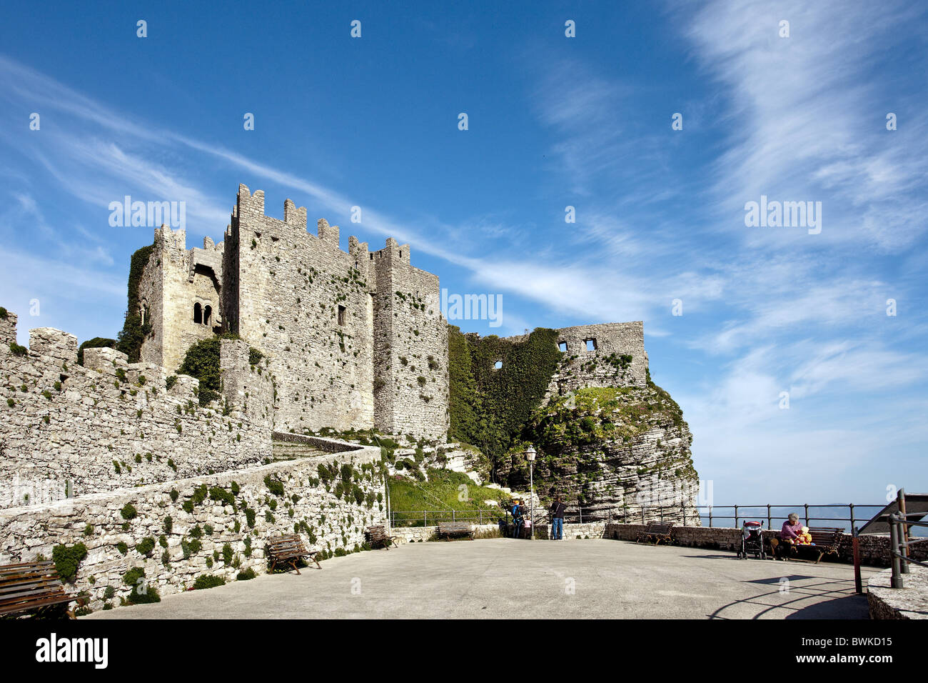 Castle, Castello di Venere, Erice, Sicily, Italy Stock Photo - Alamy