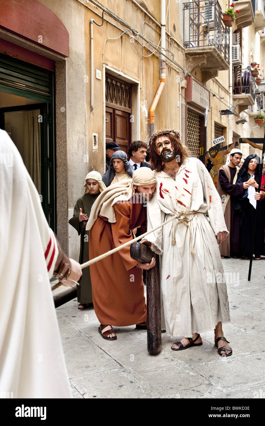 Holy Thursday procession, Marsala, Sicily, Italy Stock Photo - Alamy