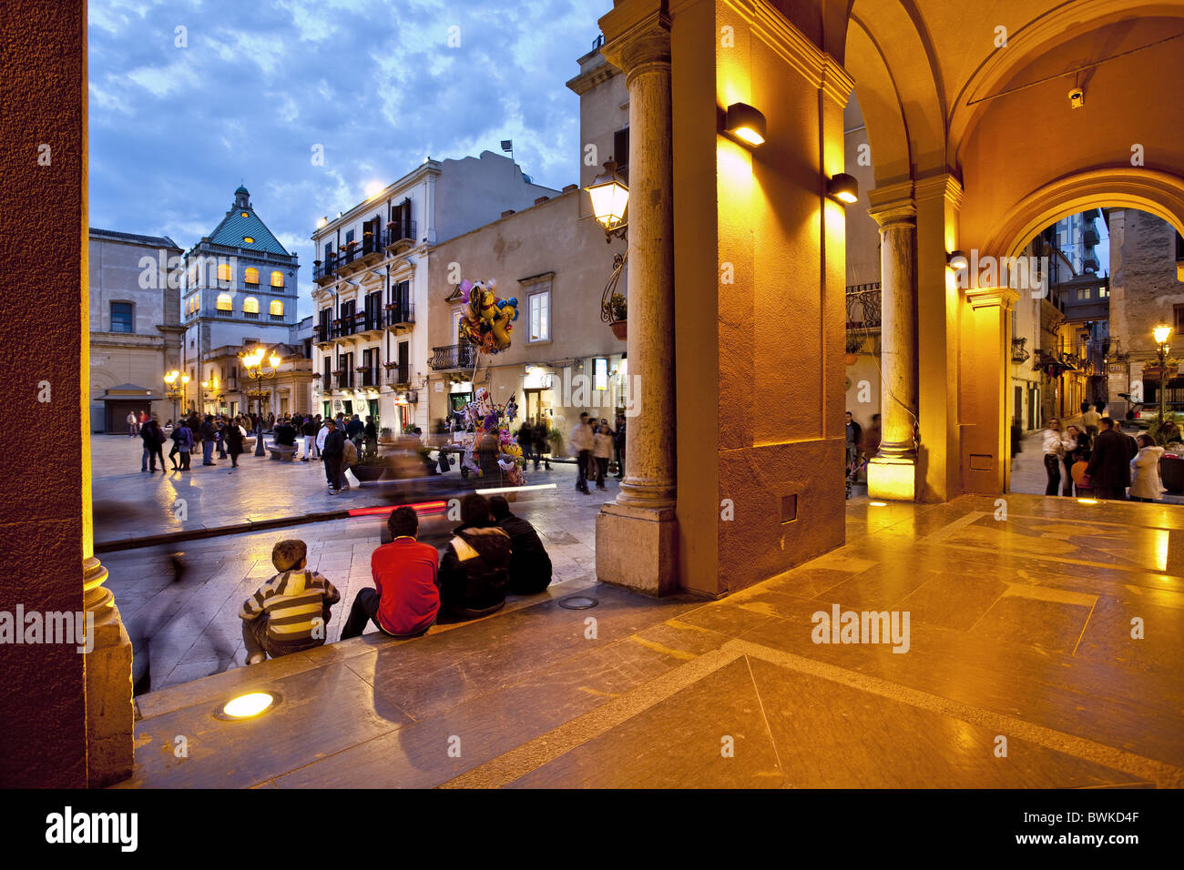 Main square, Marsala, Sicily, Italy Stock Photo - Alamy