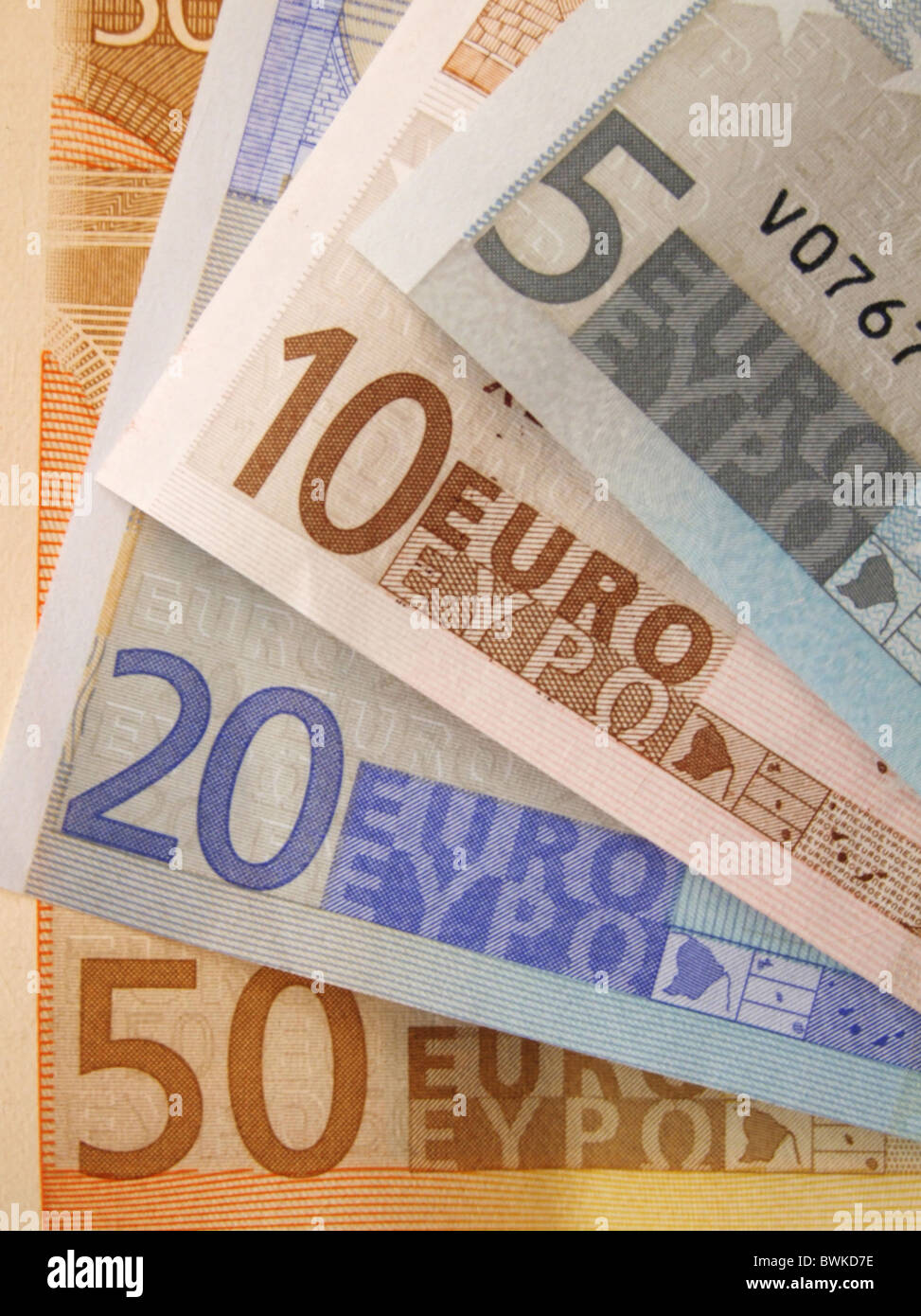 EU euro euro bills bank notes bills bank notes money currency Europe ...