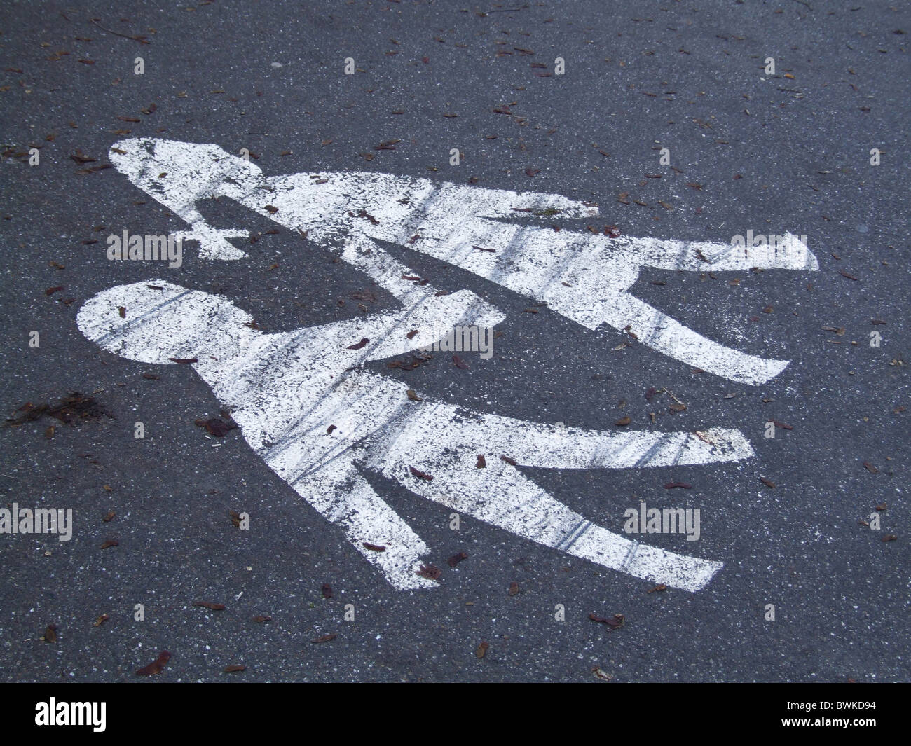 hand in hand street mark mark ground asphalt street traffic children ...