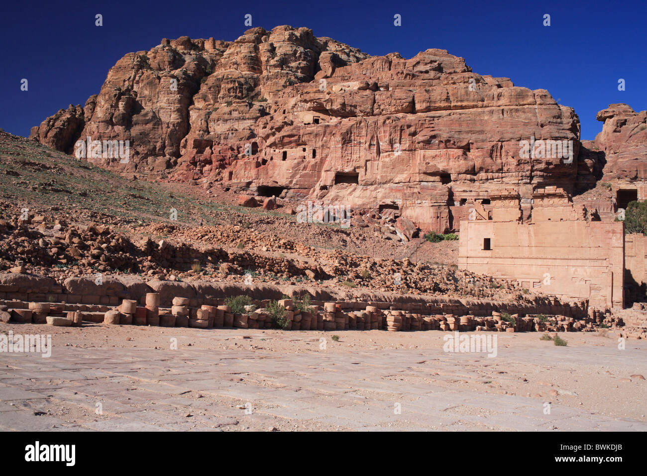 Petra rock cliff historical culture antiquity antique Jordan Middle ...