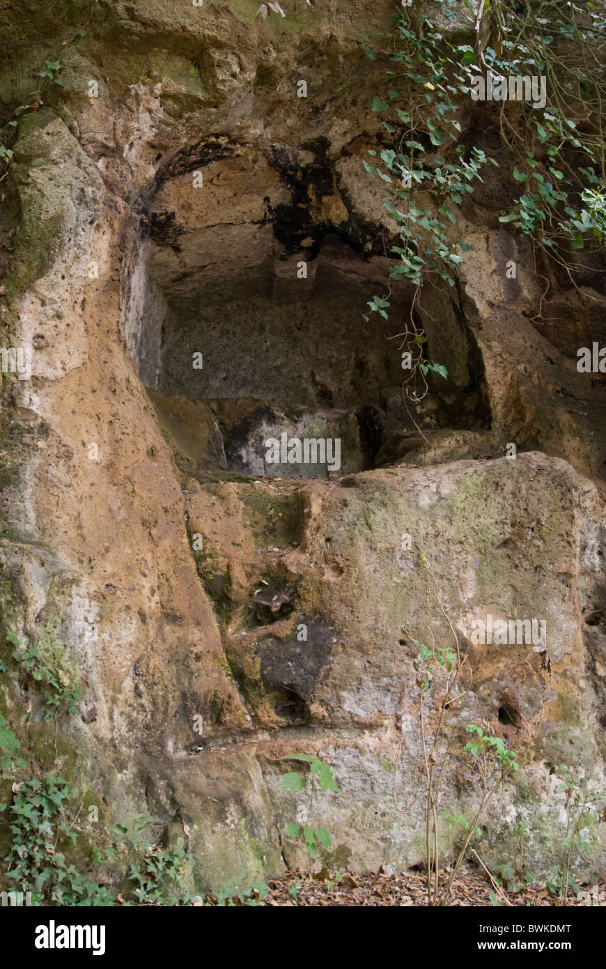 Etruscan Tomb, Etruscan Necropolis of San Potente, Tuscania, Viterbo ...