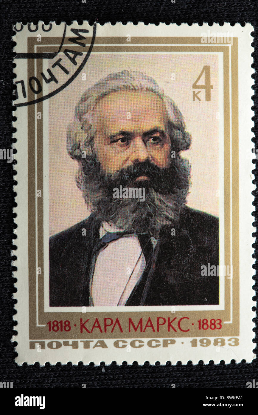 stamp historical history Karl Marx 1818-1883 USSR 1983 Soviet Union ...
