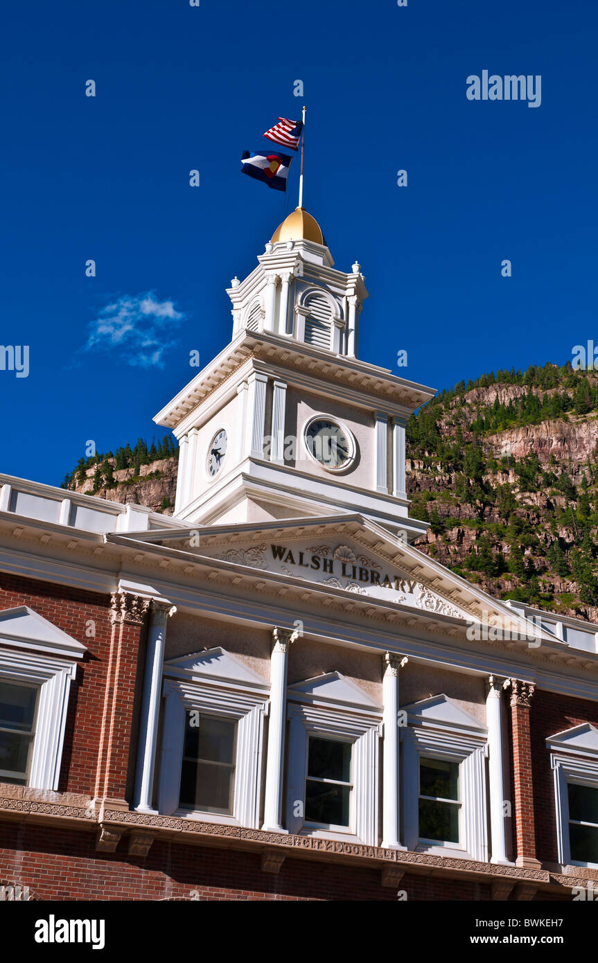 The Walsh Library, Ouray, Colorado Stock Photo - Alamy