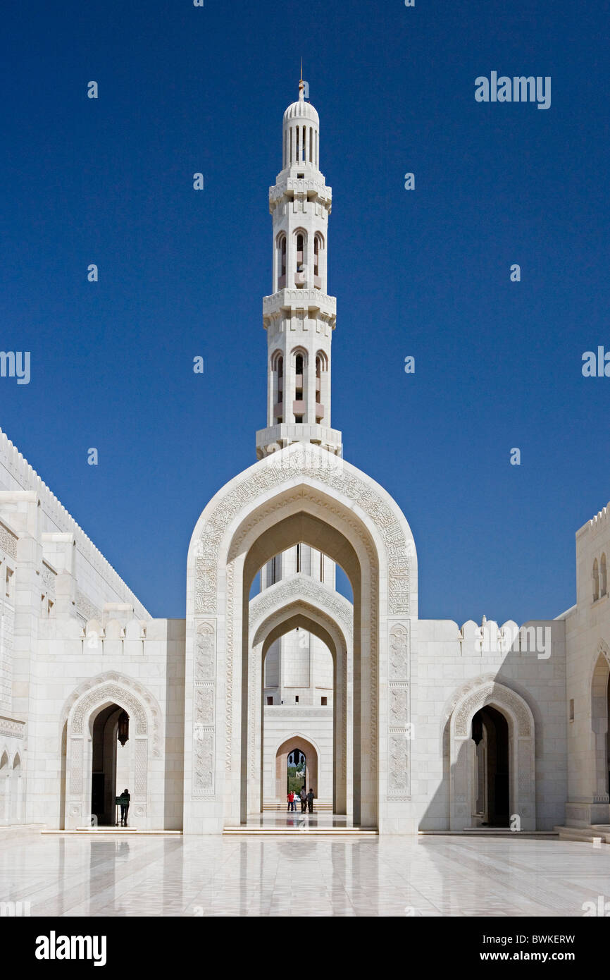 Oman Arabia East Maskat town city Muscat sultan Qaboos mosque ...