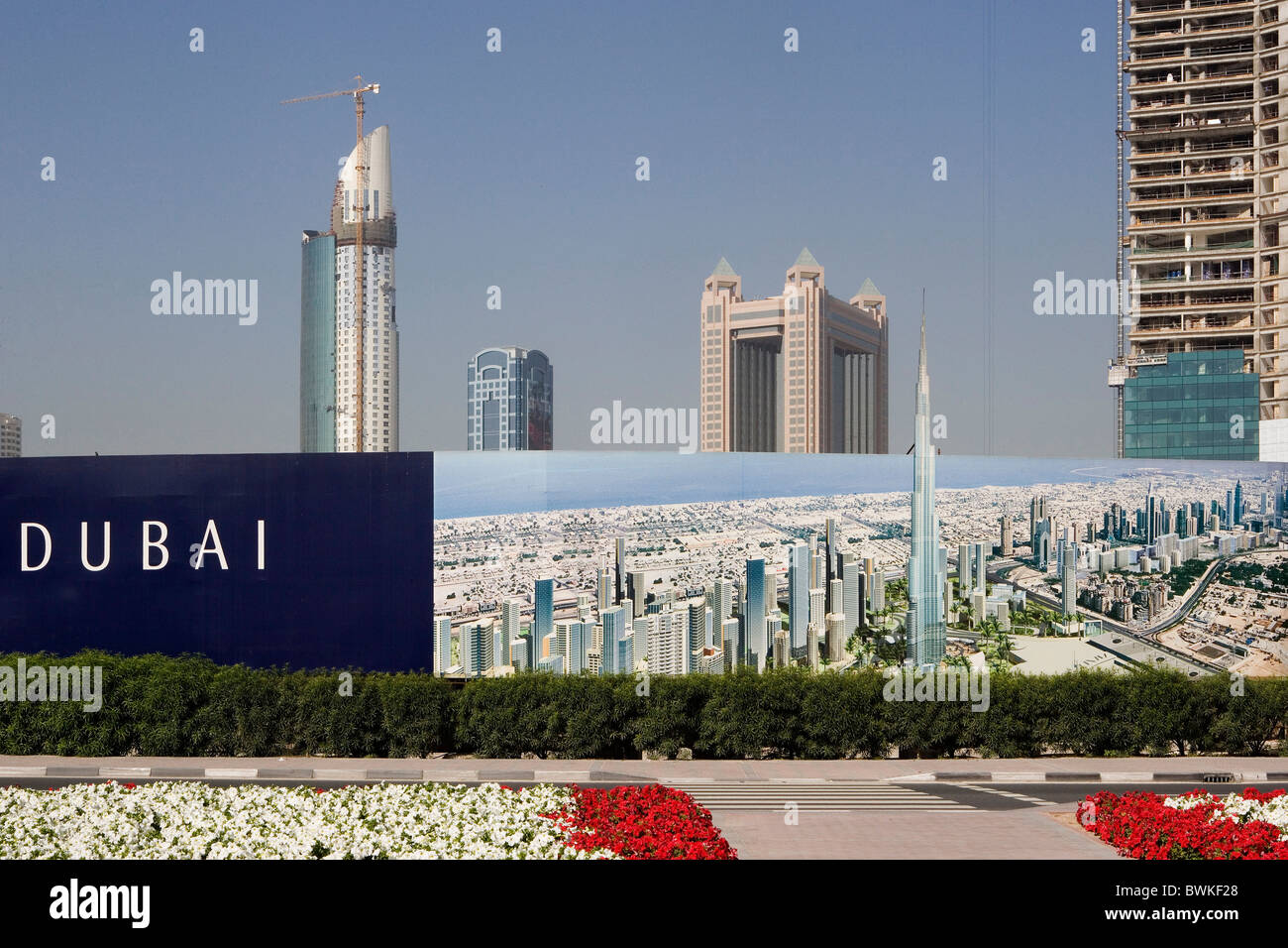 United Arab Emirates Asia Middle East Arabia East UAE Dubai town city ...