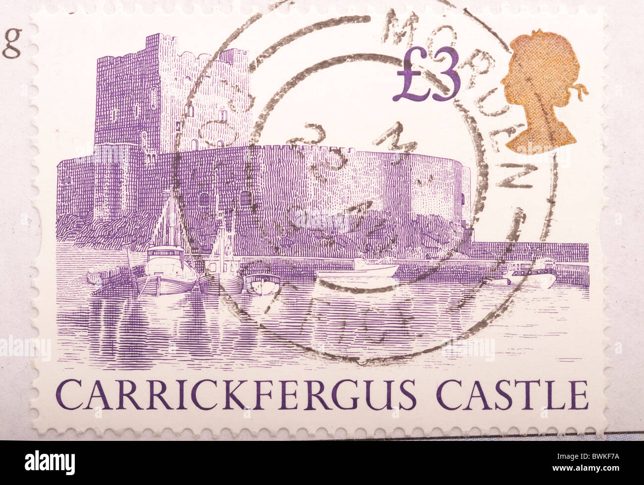 United Kingdom Postage Stamp, Three Pounds Stock Photo - Alamy