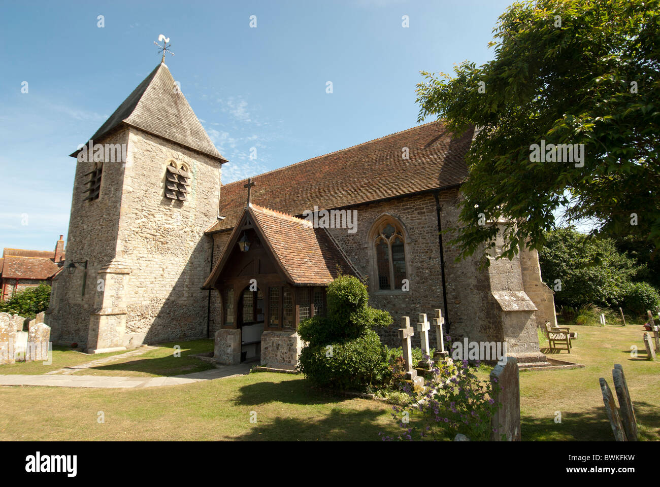 St Mary's church Portchester Stock Photo - Alamy