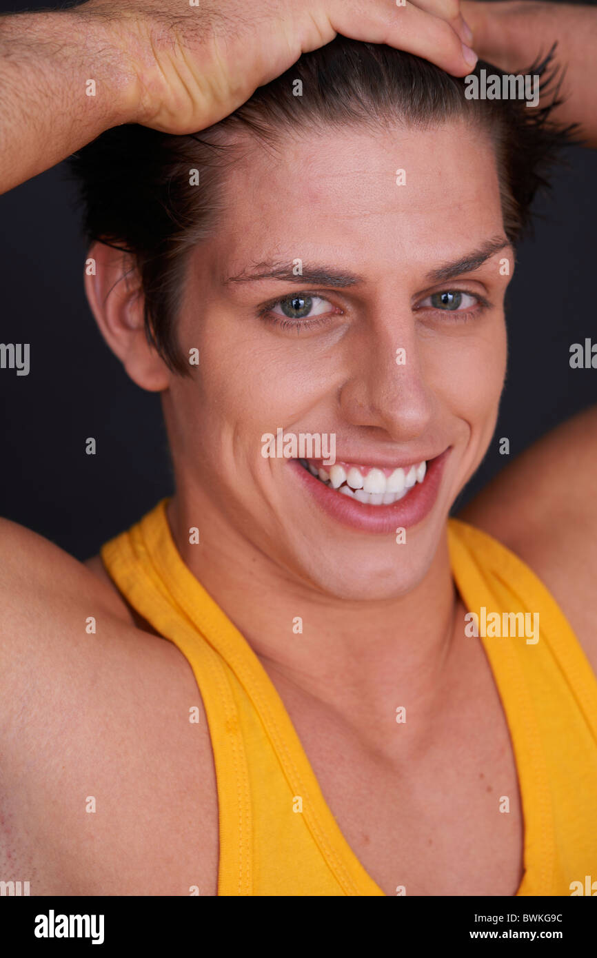 Athletic young man, portrait Stock Photo - Alamy