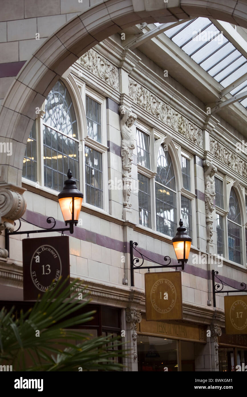 St Michaels Row Grosvenor Shopping Centre Arcade Chester England UK ...