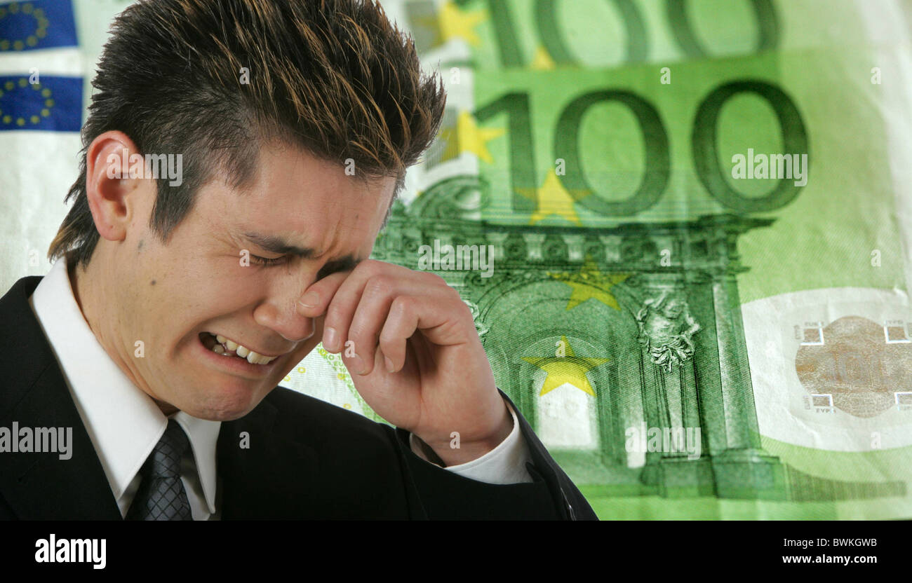 finances money man portrait Howling Weeping Tragically loss financial ...