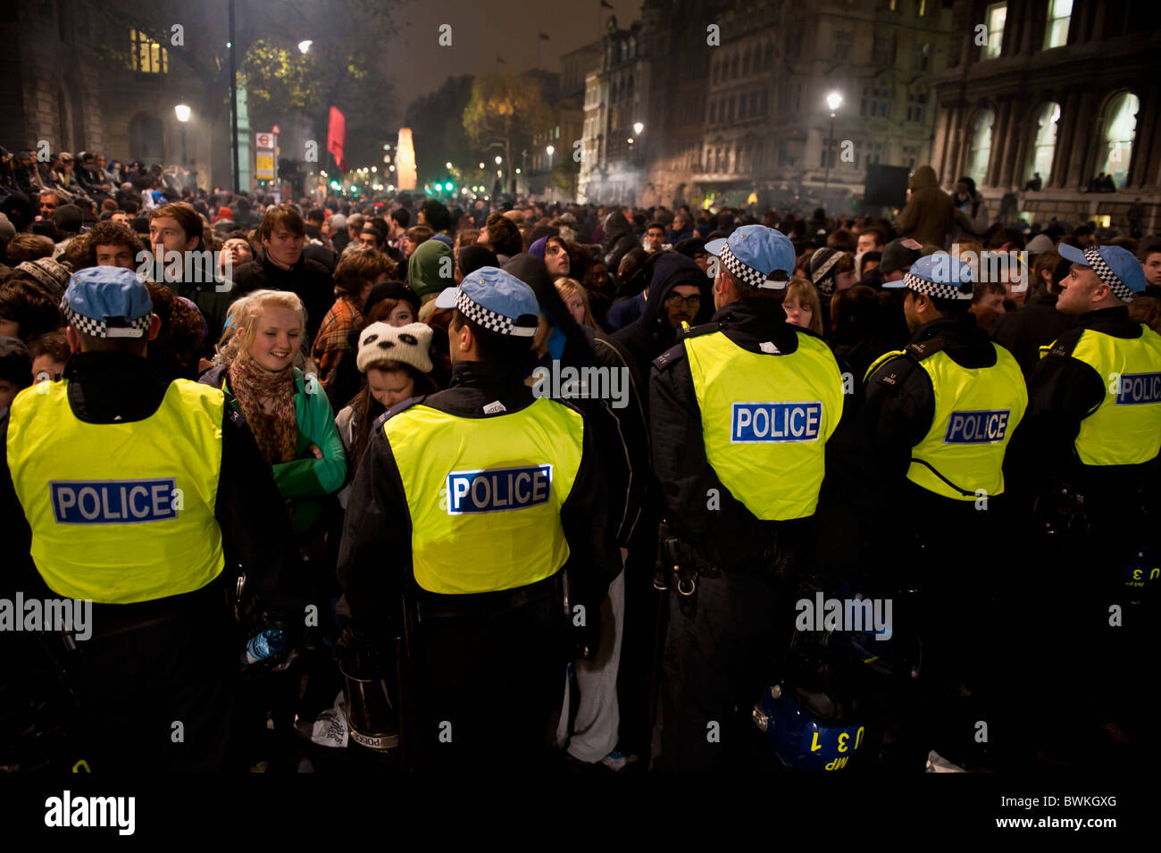 A student march against rising fees ends with minor trouble in ...