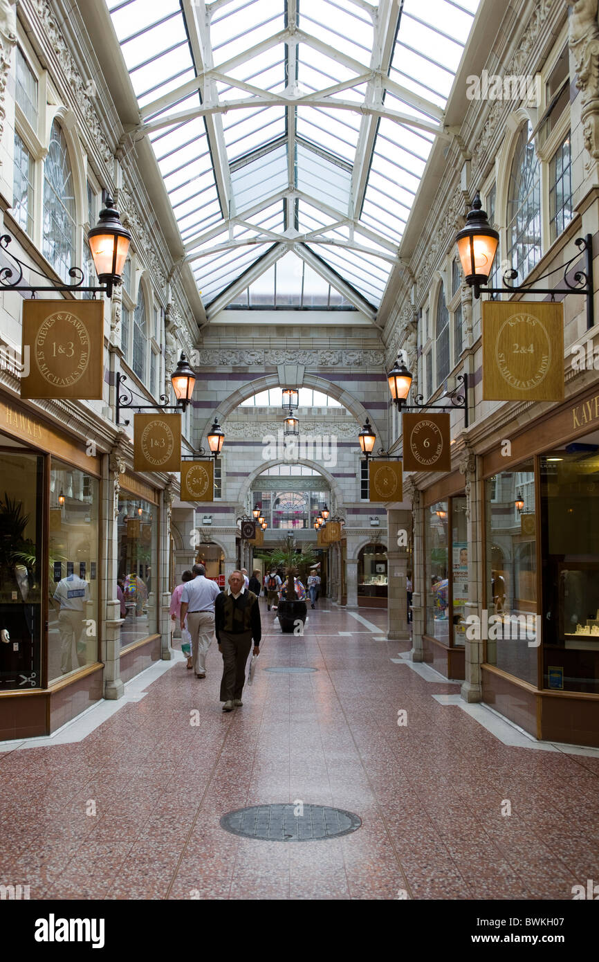 St Michaels Row Grosvenor Shopping Centre Arcade Chester England UK ...
