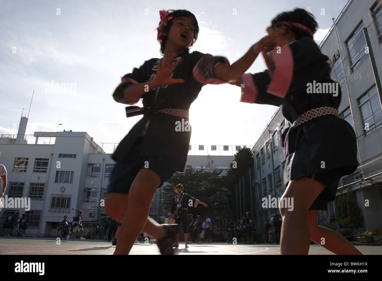 Japan school playground children hi-res stock photography and images ...