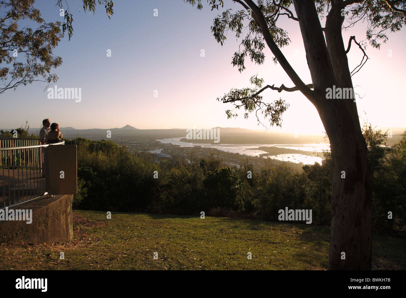 Australia, Queensland, Sunshine Coast, Noosa Heads, Noosa Lookout View ...