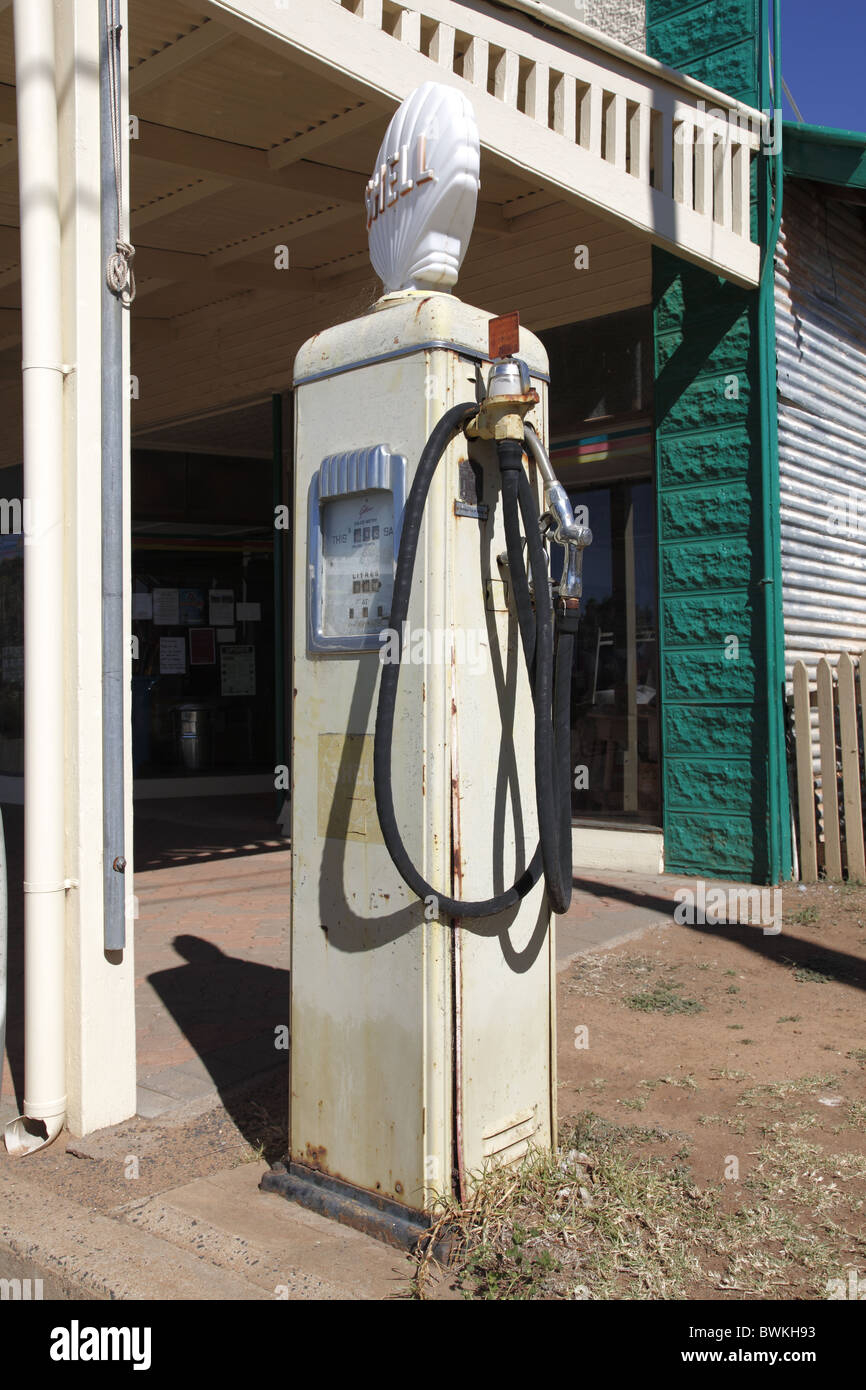 Australia, New South Wales, Tooraweenah Town, Old Petrol Pump Stock ...