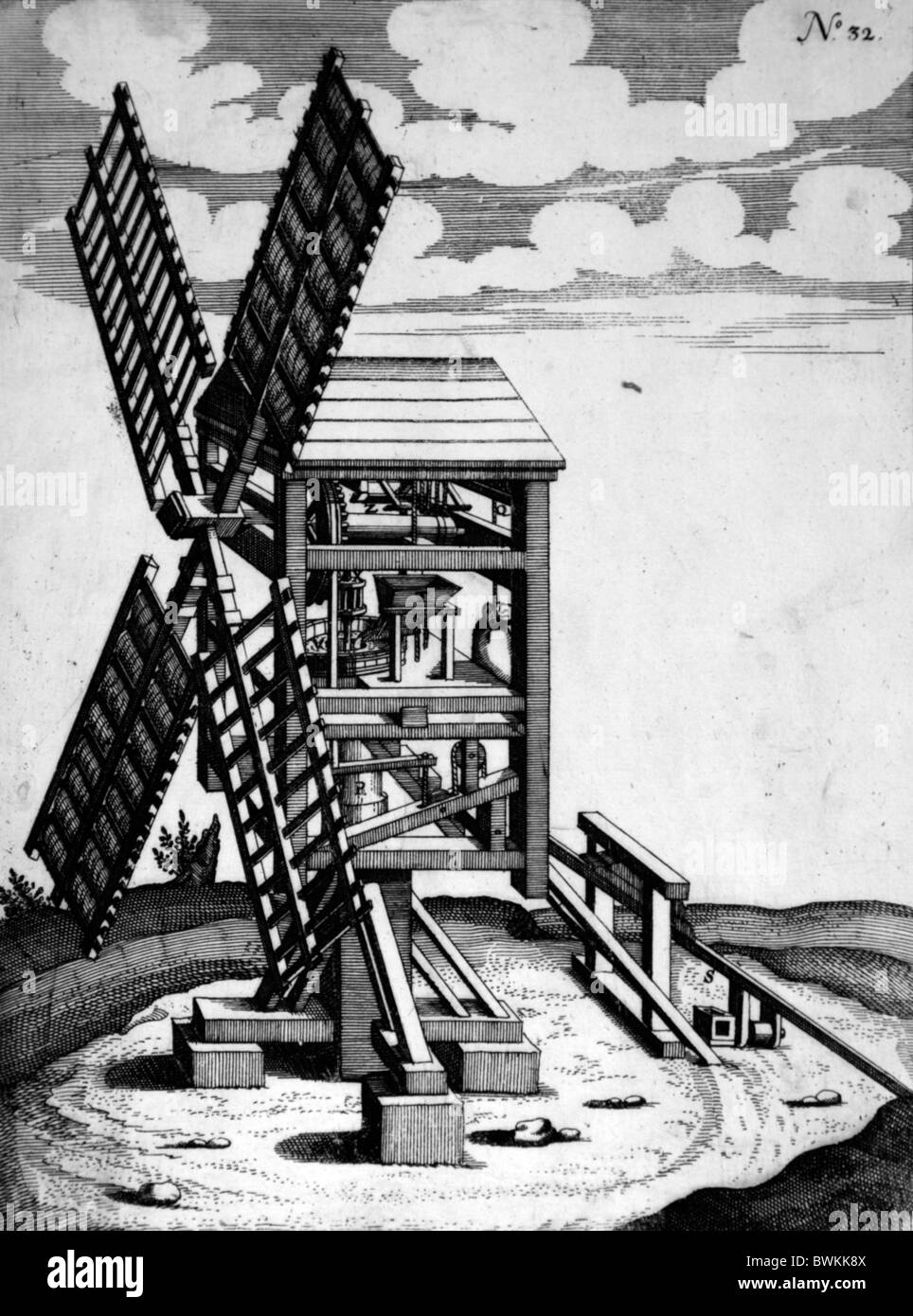 17th century windmill hi-res stock photography and images - Alamy