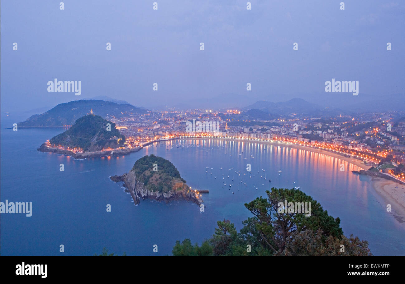 Spain Europe Basque Provinces province Gipuzkoa San Sebastian overview ...