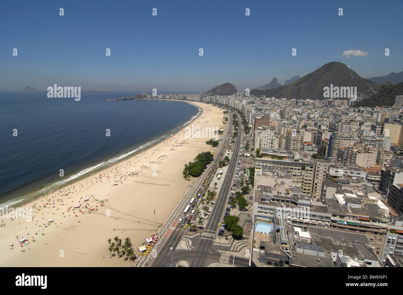 Brazil South America Rio de Janeiro Praia Copacabana beach sand beach ...