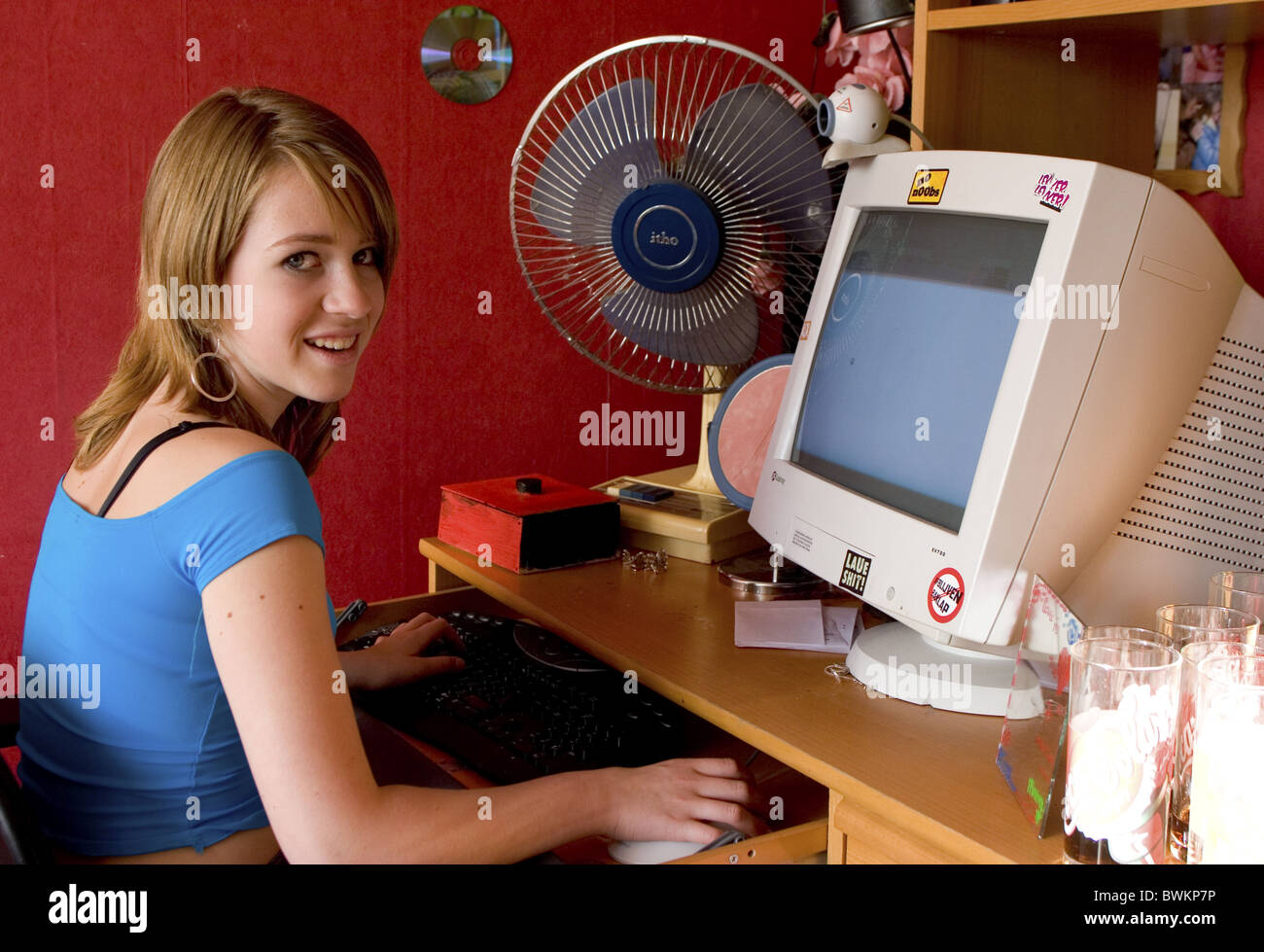 Teenager bedroom messy computer hi-res stock photography and images - Alamy