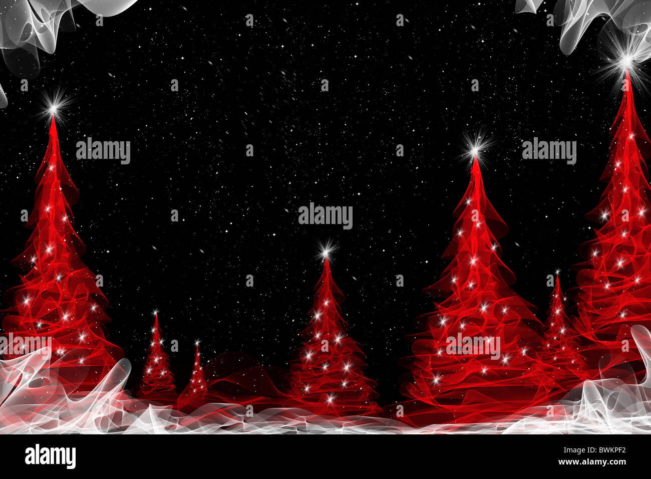 red abstract background with christmas tree Stock Photo - Alamy